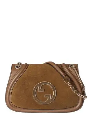 Gucci Suede Handbag - Brown