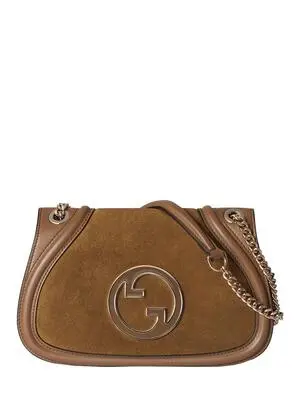 Gucci Suede Handbag - Brown