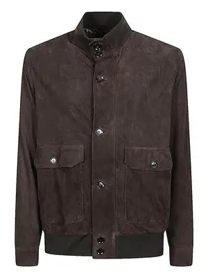 Brioni Suede Leather Jacket - Multicolor