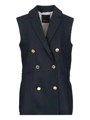 Max Mara Double-breasted Vest - Blue