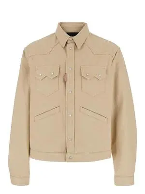 Dsquared2 Cotton Classic Collar Jacket - Multicolor