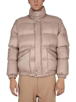 Alexander McQueen Graffiti Logo Print Down Jacket - Cream