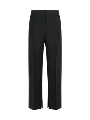 JIL SANDER Viscose Blend Trousers - Black