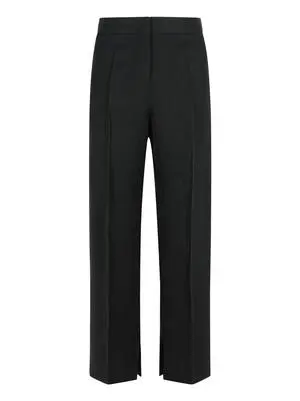 JIL SANDER Viscose Blend Trousers - Black