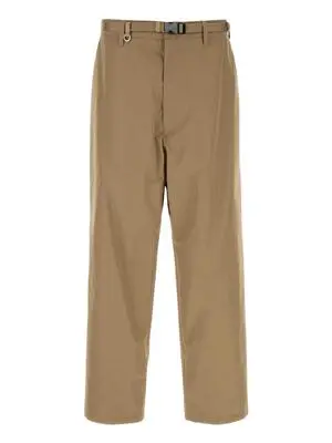 Prada Prada Men Cappuccino Tech Fabric Pant Brown