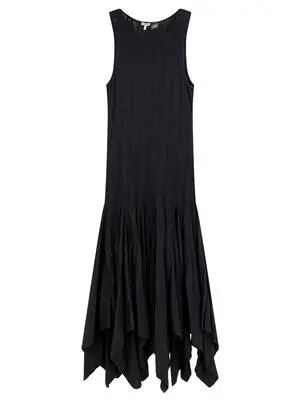 Loewe Embroidered Cotton Dress - Black