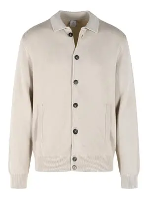 Eleventy Cotton And Silk Sweater - Cream