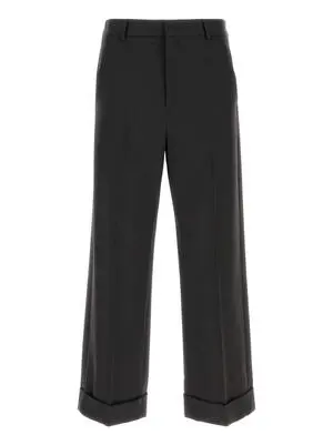 Valentino Garavani Virgin Wool Tailored Pant - Gray