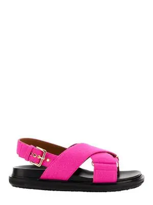 Marni Criss Cross Sandals - Pink