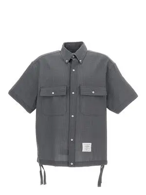 Thom Browne Short-sleeve Oversize Shirt - Multicolor