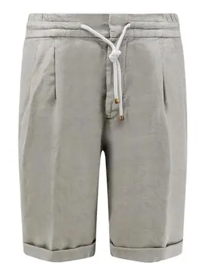 Brunello Cucinelli Linen Shorts - Multicolor