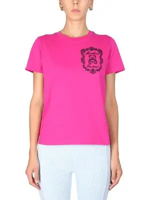 Moschino T-shirt With Logo - Purple