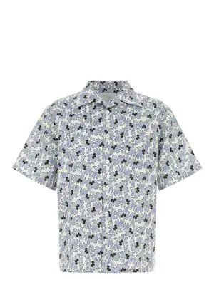 Prada Printed Poplin Shirt - Multicolor