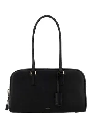 TOM FORD Leather Shoulder Bag - Black