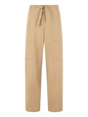 JIL SANDER Cotton Pants - Cream