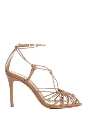 FORTE_FORTE Leather Heel Sandals - Multicolor