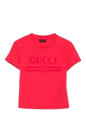 Gucci Interlocking G Logo T-shirt - Red