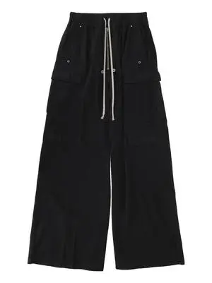 Rick Owens Pantalone Double Cargo Jumbo Belas - Black