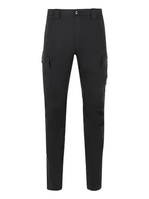 C.P. COMPANY Cotton Blend Cargo Trousers - Black