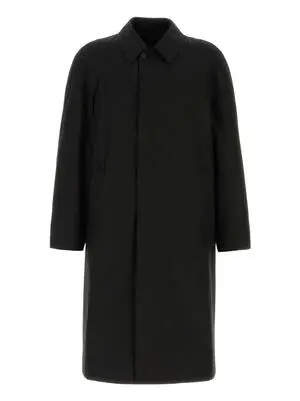 Prada Cotton Overcoat - Black
