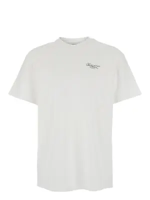 Givenchy T-shirt With Logo On Front And Back In Cotton For - White