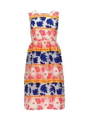 P.a.r.o.s.h P.A.R.O.S.H. Printed Cotton Midi Dress Multicolor