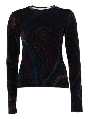 Etro ETRO Paisley Print Slim Fit Top Multicolor