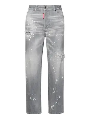 Dsquared2 Cotton Blend Skinny Fit Denim - Gray