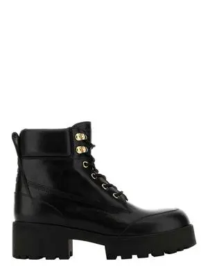 Givenchy Leather Trekker Ankle Boots - Black