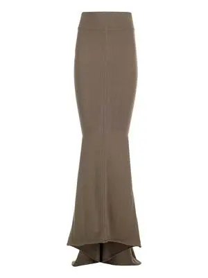 Rick Owens Knit Midi Skirt - Brown