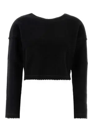 Max Mara Wool Blend Crespo Sweater - Black