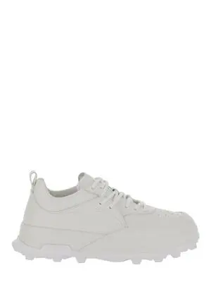 JIL SANDER Leather Low Top Sneakers - Multicolor