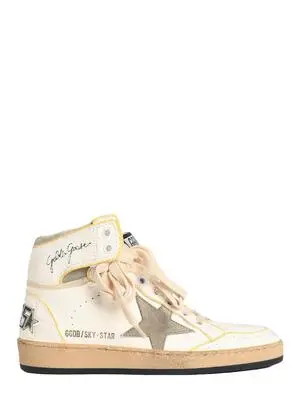 GOLDEN GOOSE Sky-star Nappa Leather Sneakers - White