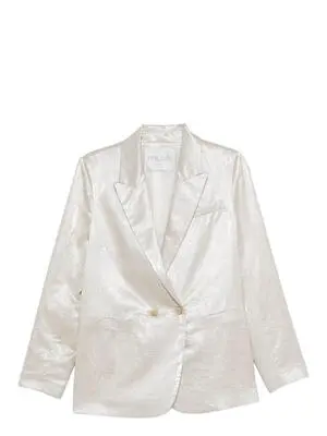 FORTE_FORTE Linen Double-breasted Jacket - Multicolor