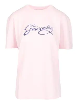 Givenchy Logo Printed Crewneck T-shirt - Multicolor
