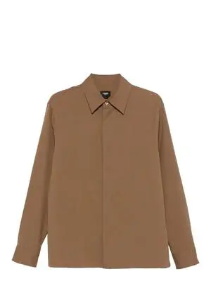 Fendi Fendi Men Wool Gabardine Shirt Multicolor