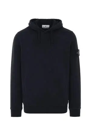 Stone Island Logo Hoodie - Blue