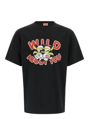 Kenzo Wild Tiger' T-shirt - Black