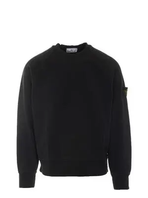 Stone Island Logo Sweatshirt - Black