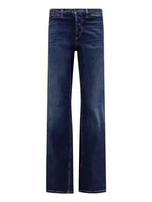 Gucci Denim Jeans With Nastro Web Profiles - Blue