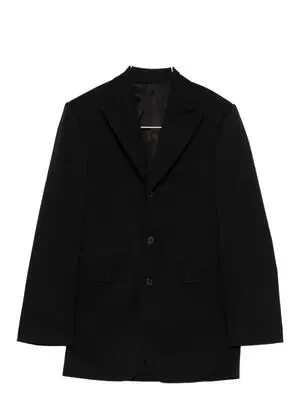 Celine Wool Single-breasted Blazer Jacket - Multicolor
