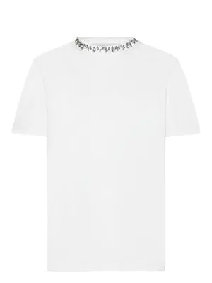 GOLDEN GOOSE Crystal Embellished Cotton T-shirt - Multicolor