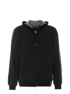 Brunello Cucinelli Zip Up Hoodie - Black
