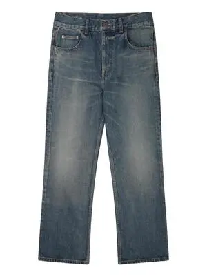 Celine Stone-washed Denim Jeans - Blue