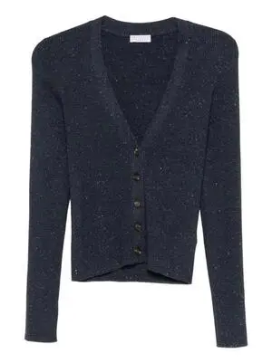 Brunello Cucinelli Wool Cardigan - Multicolor