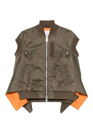 Sacai Nylon Zipped Vest - Multicolor