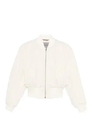 Balenciaga Cropped Bomber Jacket - Multicolor