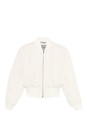 Balenciaga Cropped Bomber Jacket - Multicolor