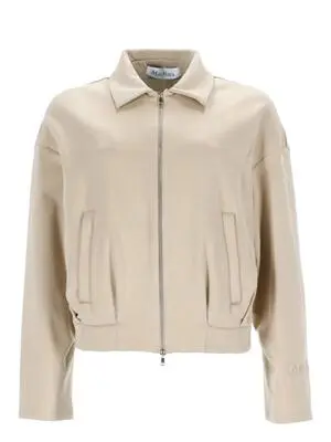 Max Mara MAX MARA Silk And Cotton Crop Sweatshirt Cream