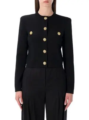 Balmain Buttoned Crewneck Cardigan - Multicolor